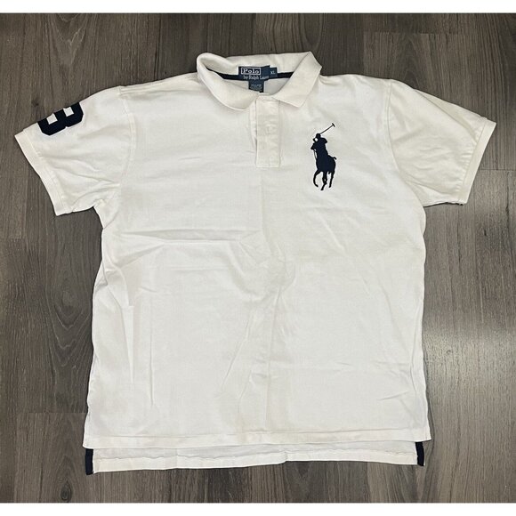 Ralph Lauren | Shirts | Polo Ralph Lauren Shirt Big Pony 3 Mens Xl White Blue | Poshmark